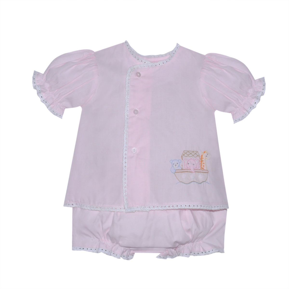 Baby Sen Pink Blance Noah's Ark Diaper Set – Pink Sheep Boutique