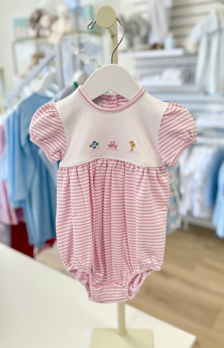 Squiggles by Charlie Pink Stripe Sea Creatures Bubble – Pink Sheep Boutique